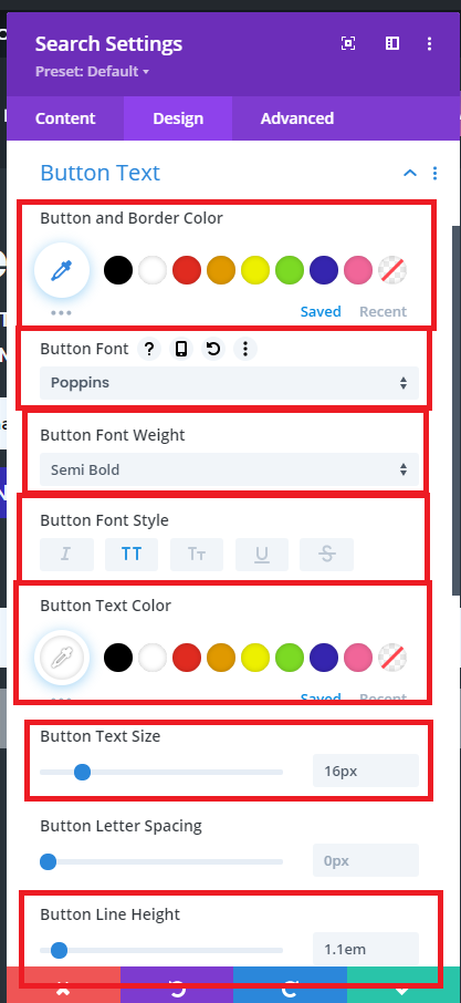 How to style or customize Divi search module